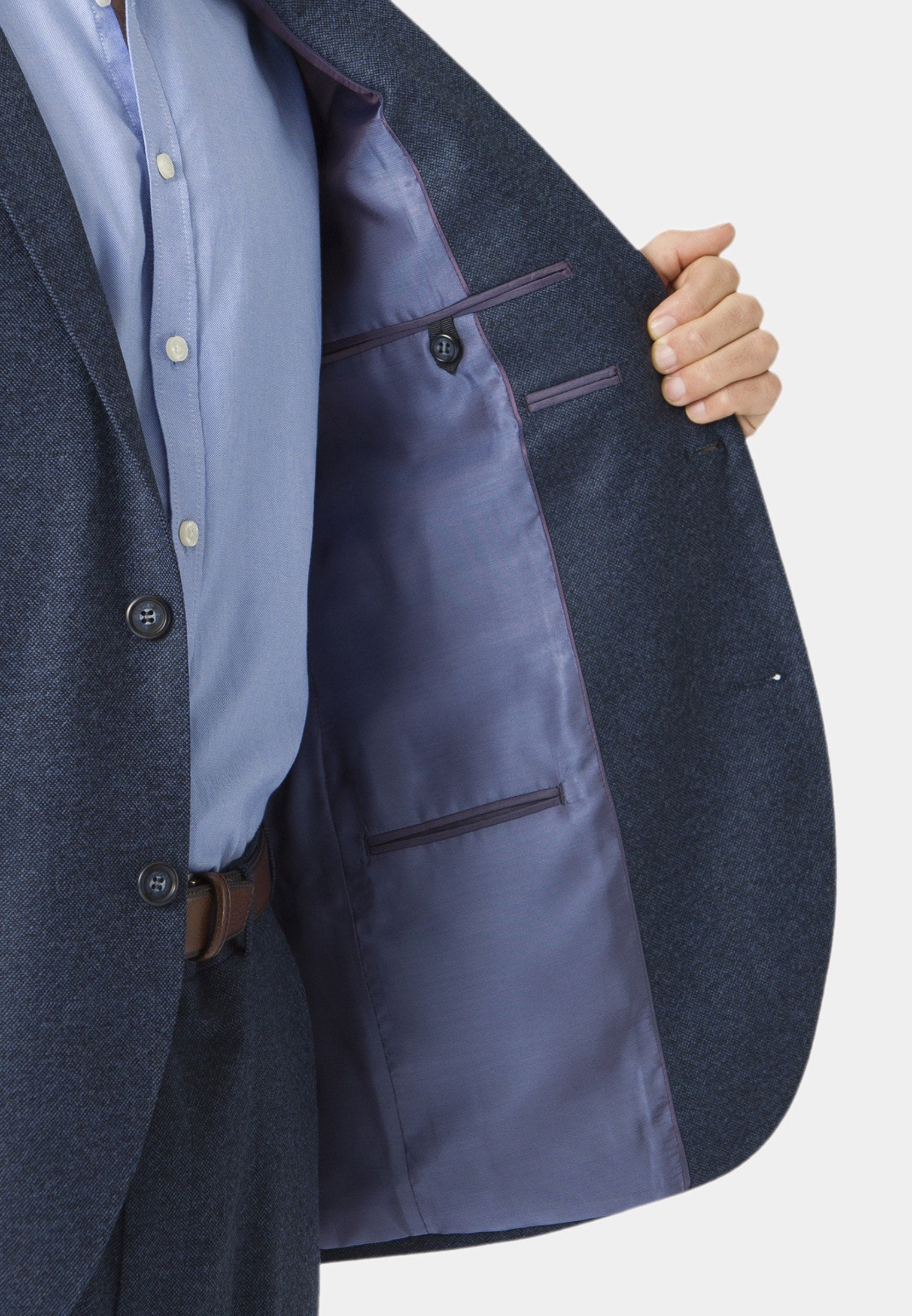BT - Clifford Navy Donegal Wool Suit Jacket | Heathcliff Menswear